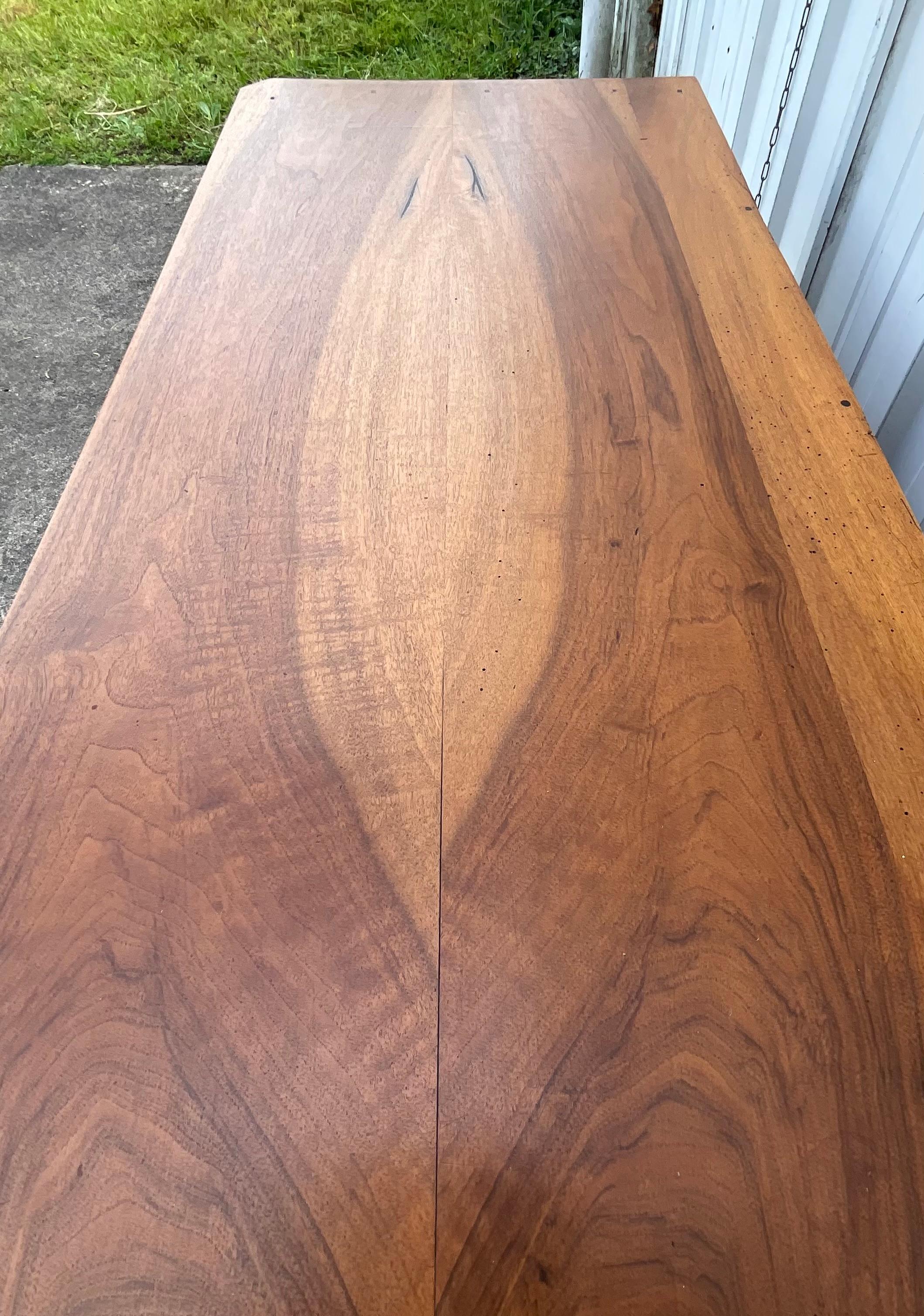 Low Sideboard In Solid Walnut, Late 19th Century Louis Philippe For Sale at 1stDibs