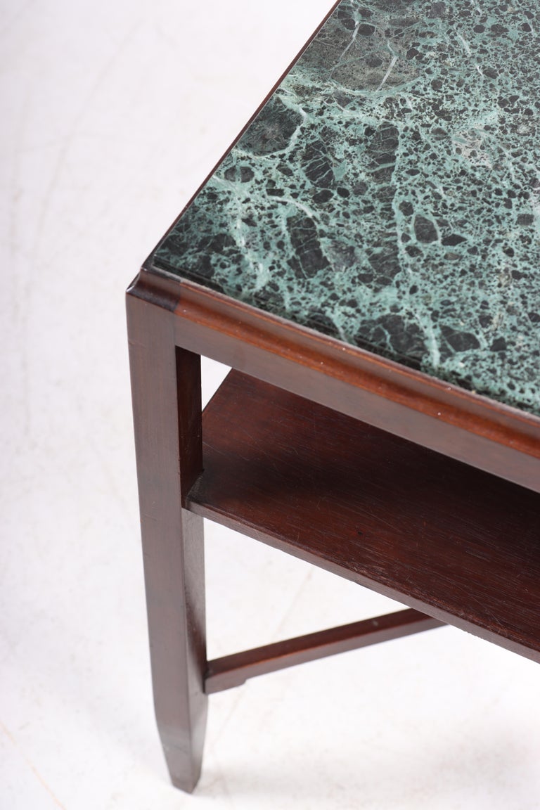 Low Table in Mahogany and Marble, Made in Denmark, 1930s For Sale at ...