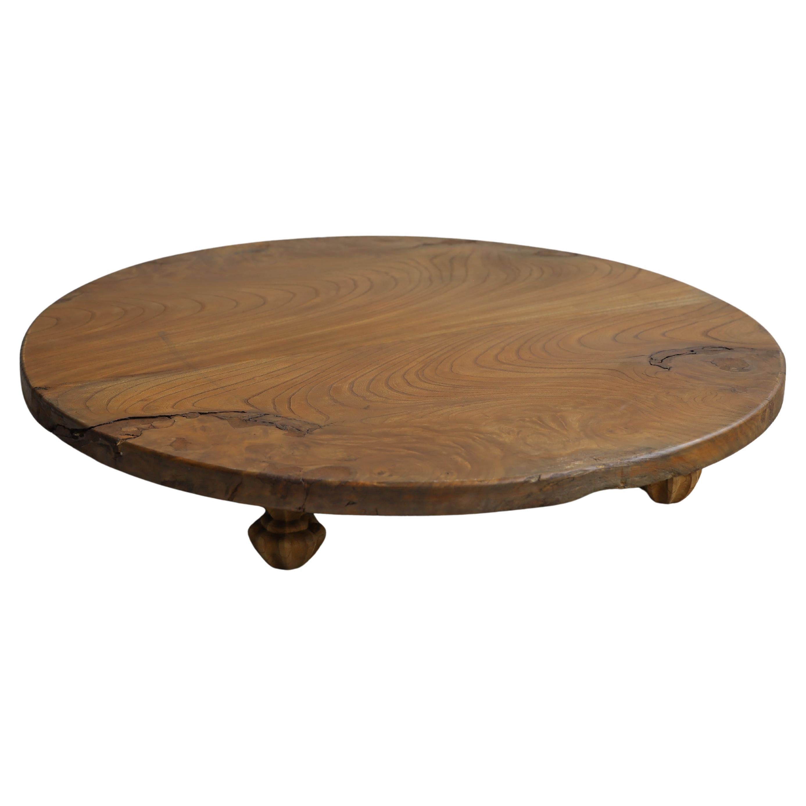 Bespoke Low Table with Single Slab of Antique Hardwood, by P ...