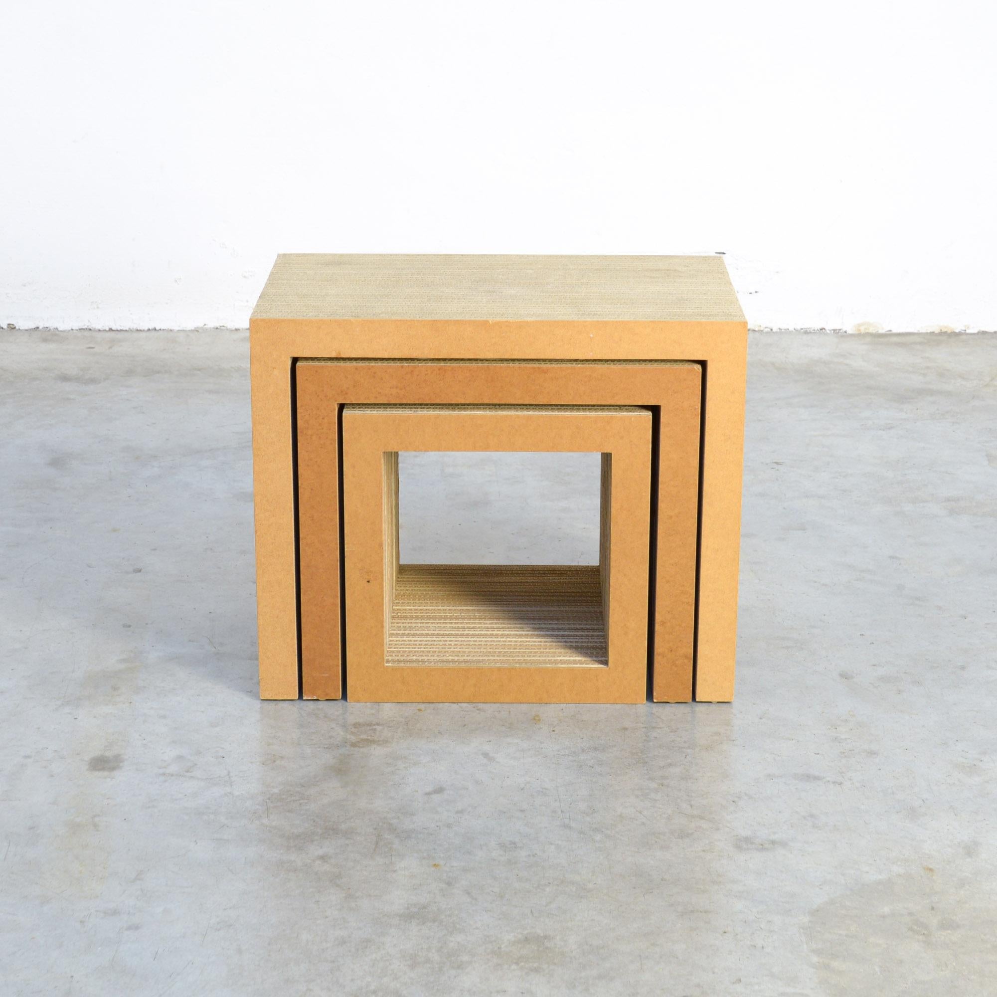 Low Table Set 'Easy Edges' by Frank O. Gehry for Vitra, 2001 at 1stDibs