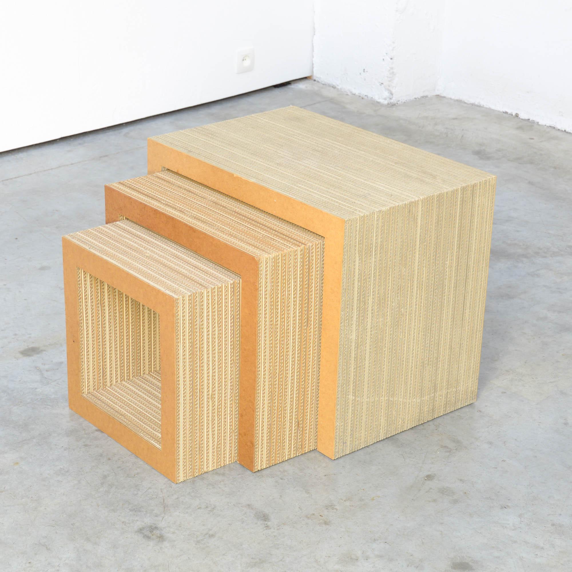 Low Table Set 'Easy Edges' by Frank O. Gehry for Vitra, 2001 at 1stDibs