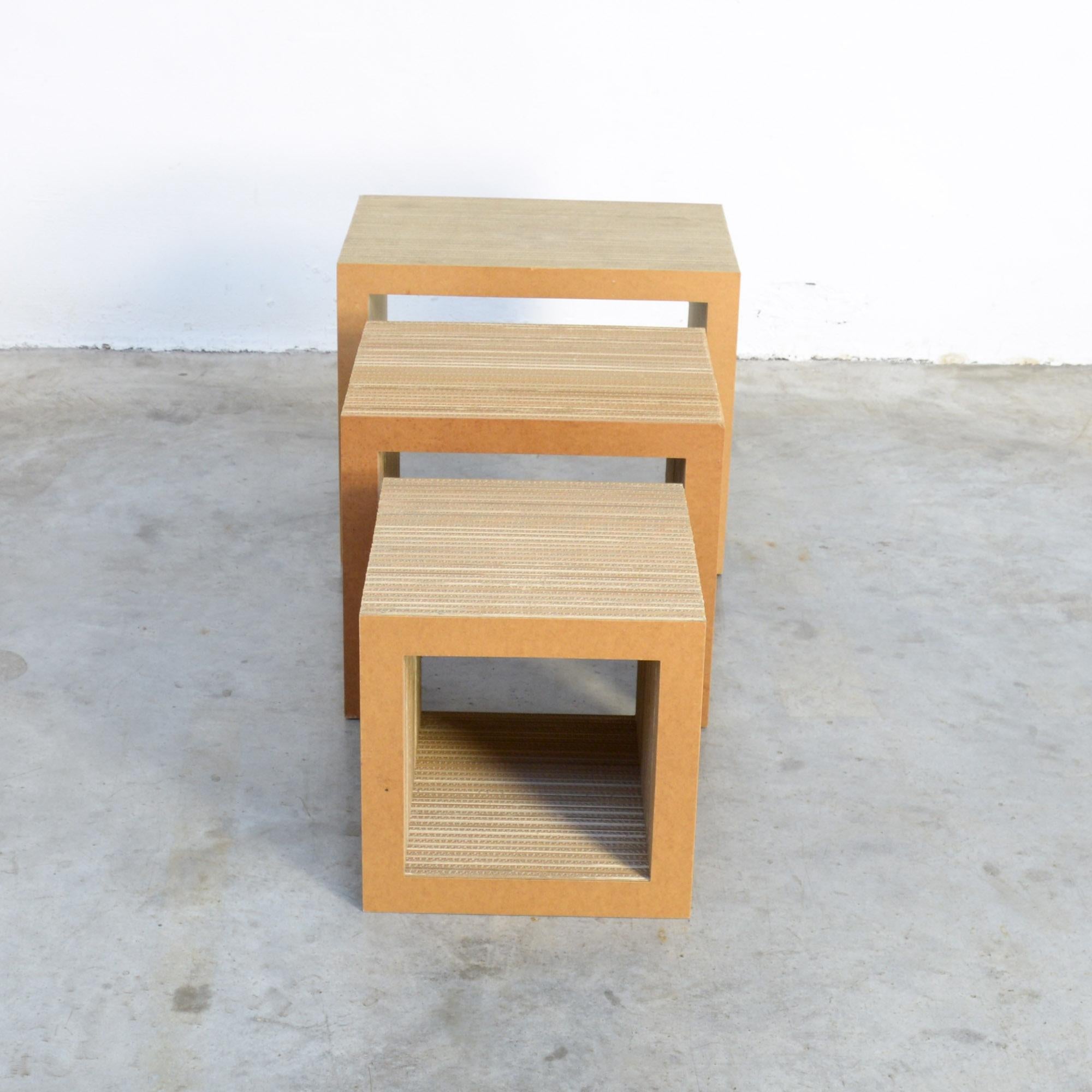 Low Table Set 'Easy Edges' by Frank O. Gehry for Vitra, 2001 at 1stDibs