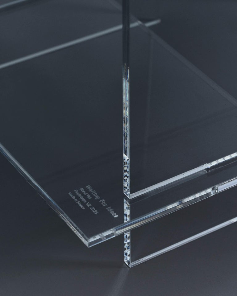 Low Table Stand Tall, Acrylic Glass For Sale at 1stDibs