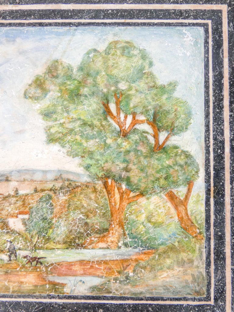 Low Table with Top in Marble and Painted Scagliola, Italy, 19th Century ...