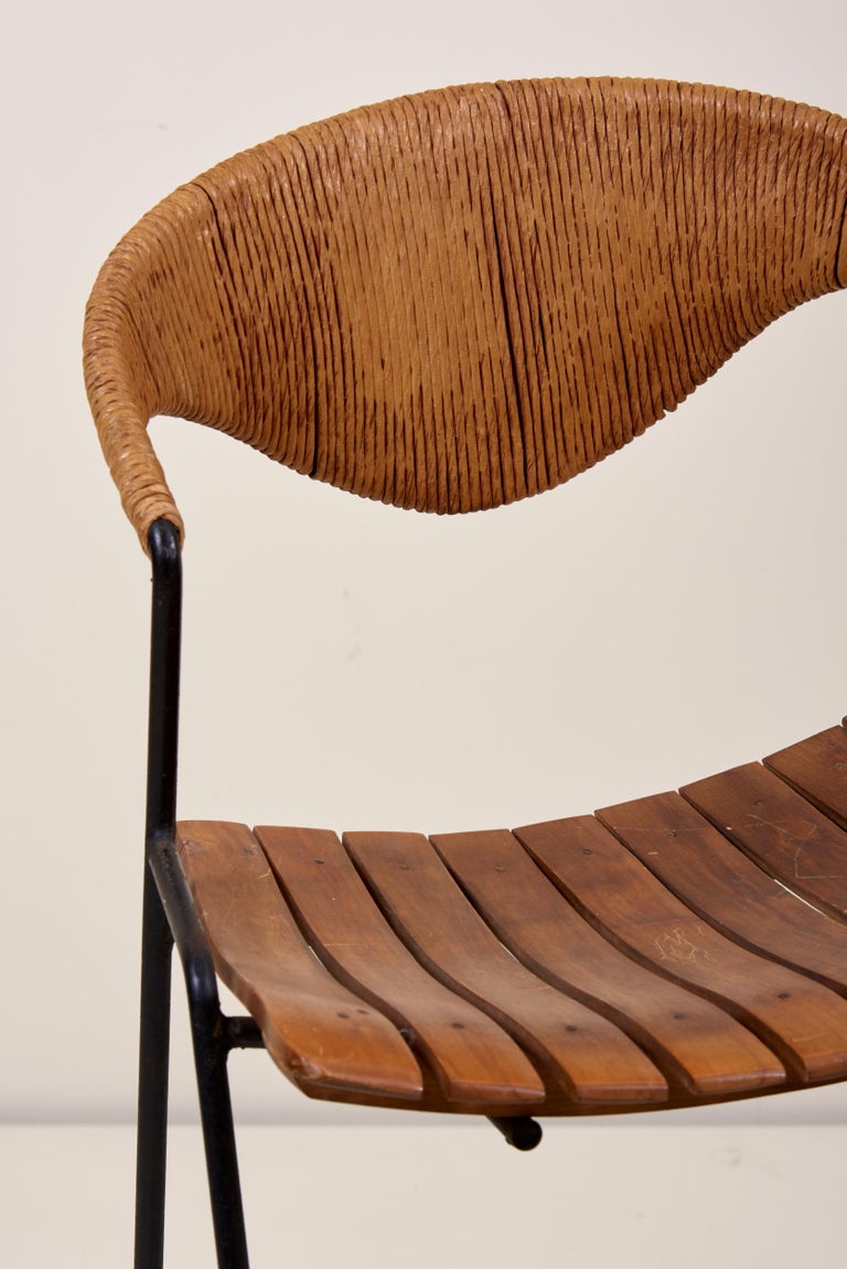 Low Wrought Iron Arthur Umanoff Bar Stool at 1stDibs | arthur umanoff ...