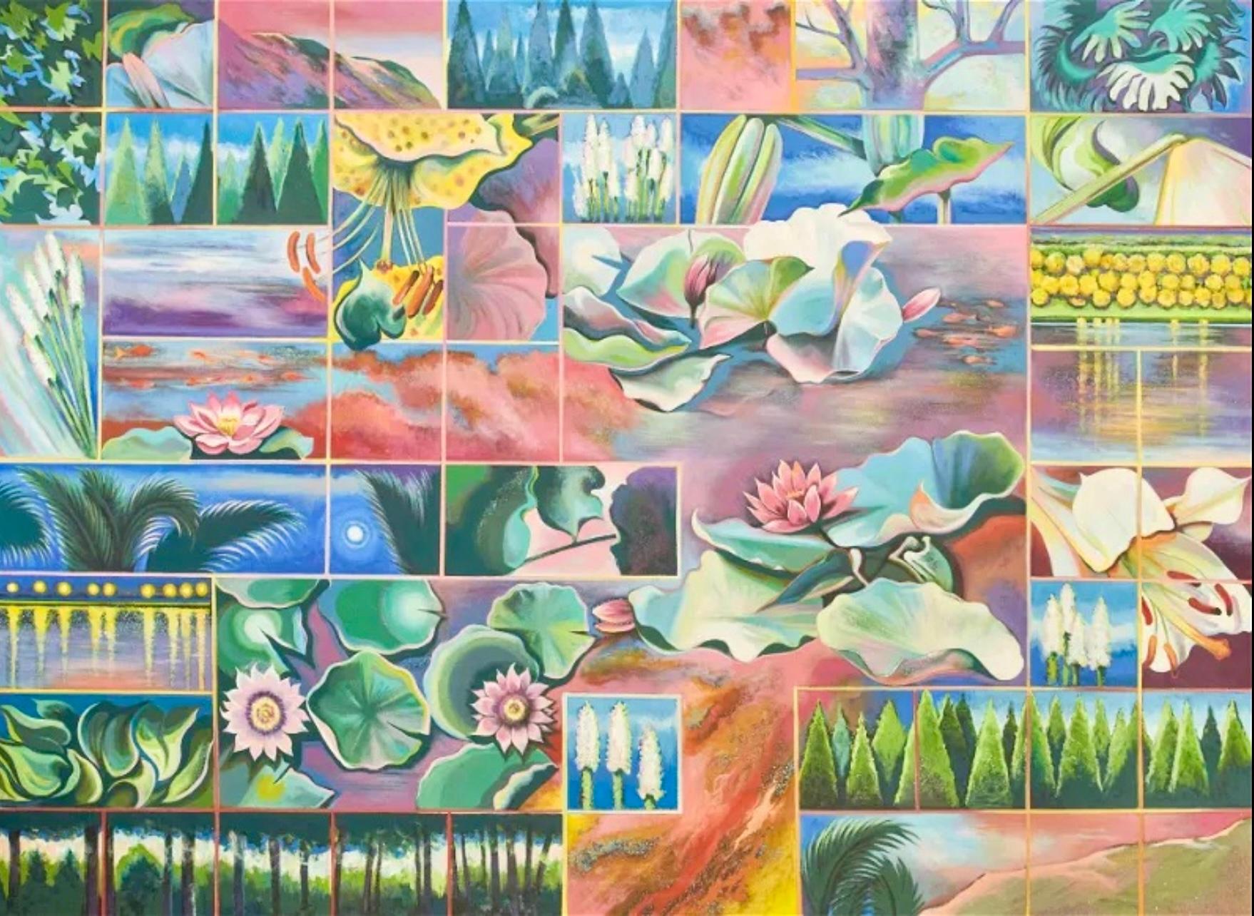 Lowell Nesbitt - China (80 x 110 inches), Lowell Nesbitt - Painting For ...