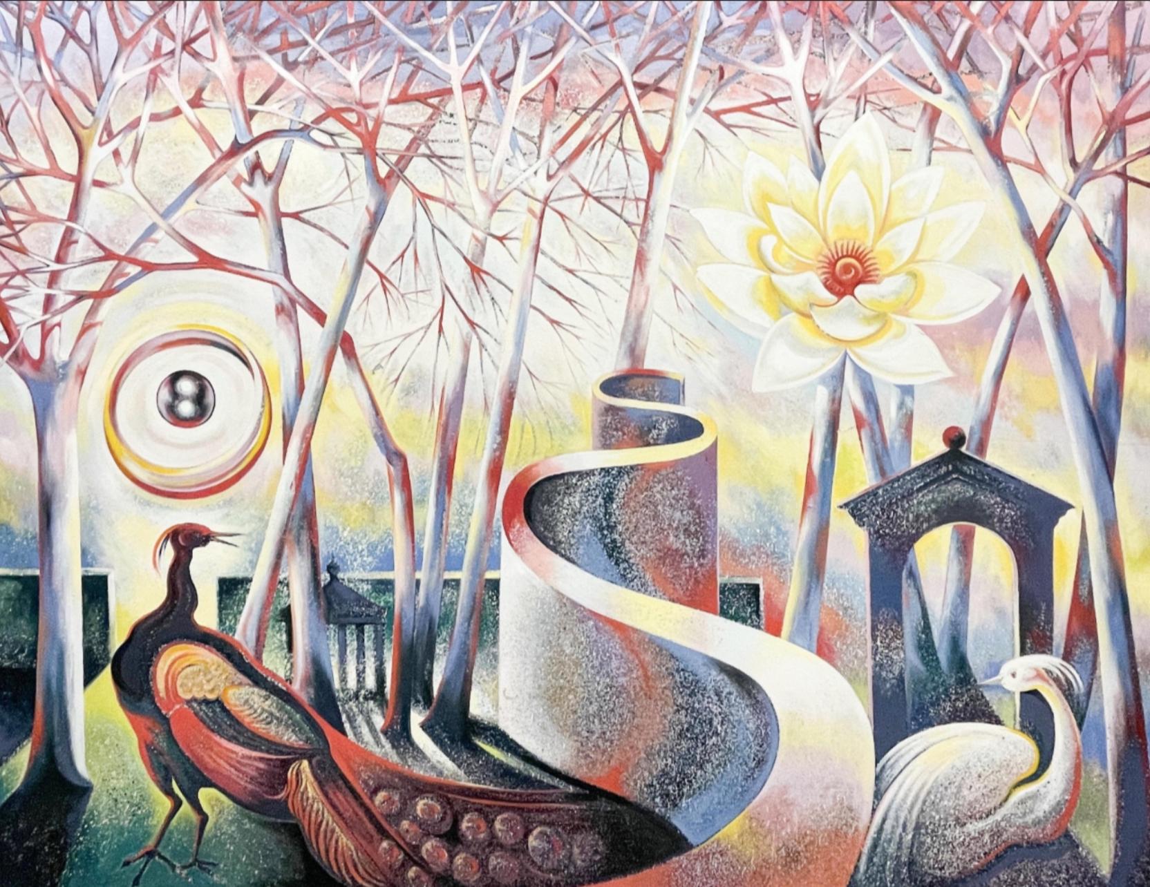 Lowell Nesbitt - Mr. Jefferson’s Garden (81 x 104 inches), Lowell ...