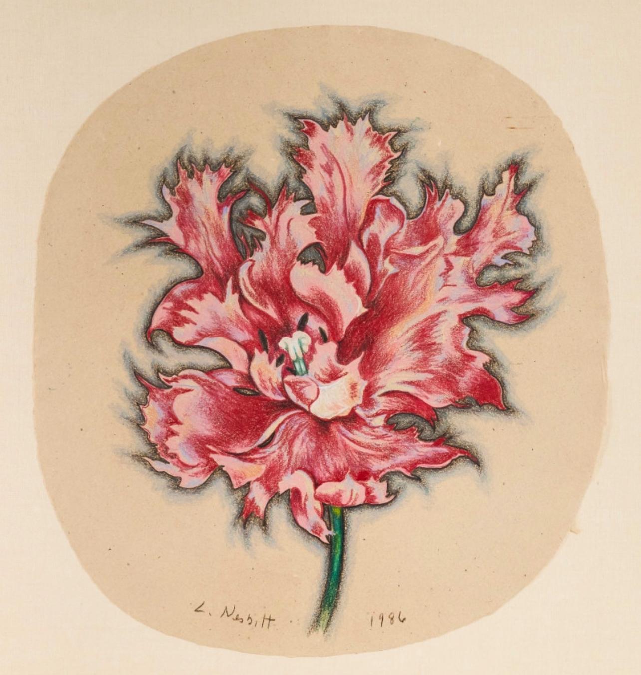Lowell Nesbitt - White Rose, Monumental Flower Painting by Nesbitt For ...