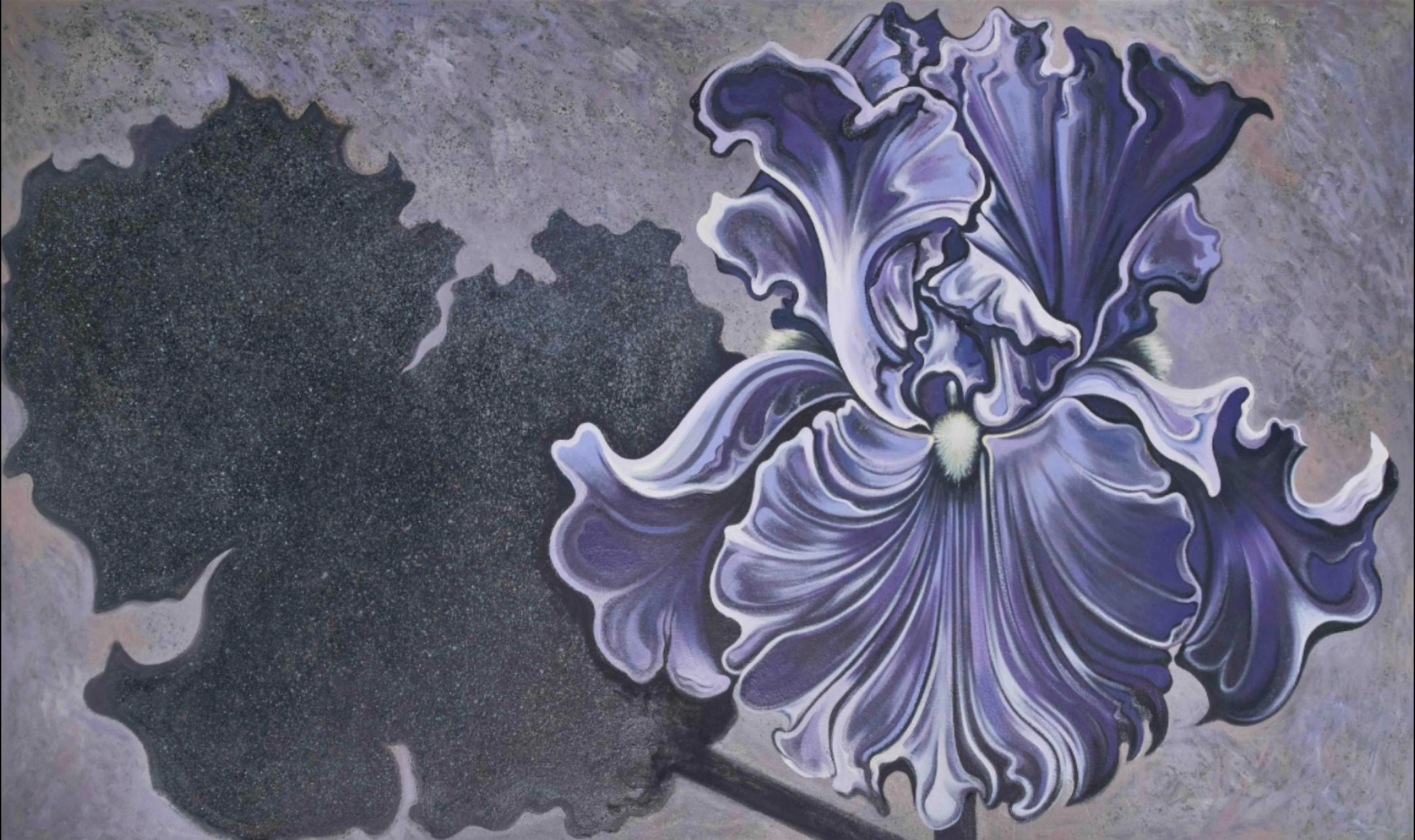 Lowell Nesbitt - Shadow Iris (60 x 100 inches), Lowell Nesbitt ...