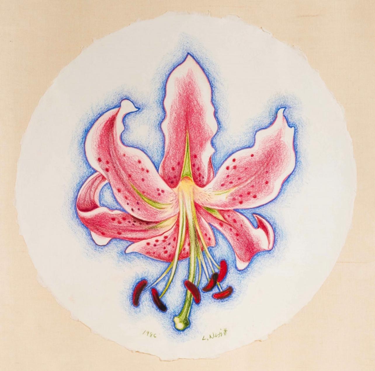 Lowell Nesbitt - White Rose, Monumental Flower Painting by Nesbitt For ...