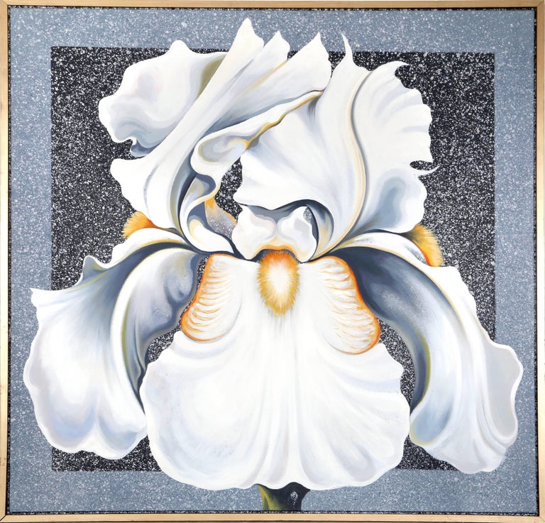Lowell Nesbitt - The Winter Iris, Large Flower Painting by Lowell ...
