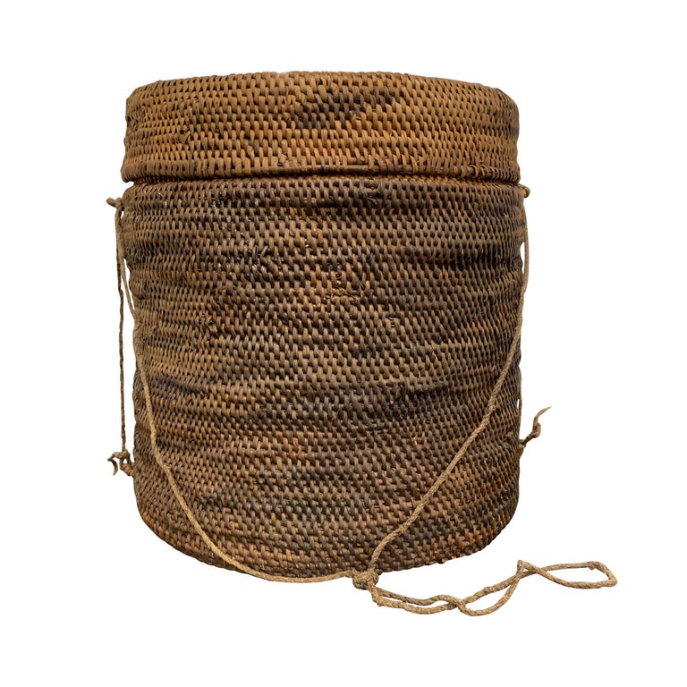 Lozi Lidded Basket at 1stDibs