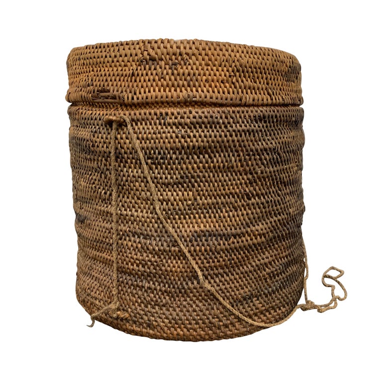 Lozi Lidded Basket at 1stDibs