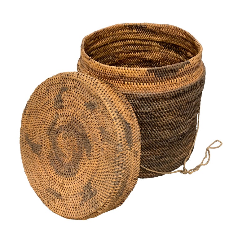 Lozi Lidded Basket at 1stDibs