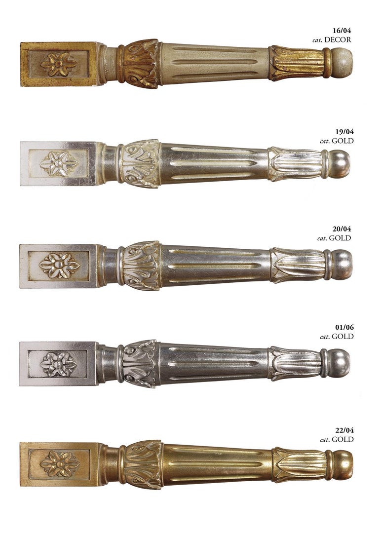 Ls XV Left Settee, Hand Carved and Gold Leaf Decorated, Made in Italy ...