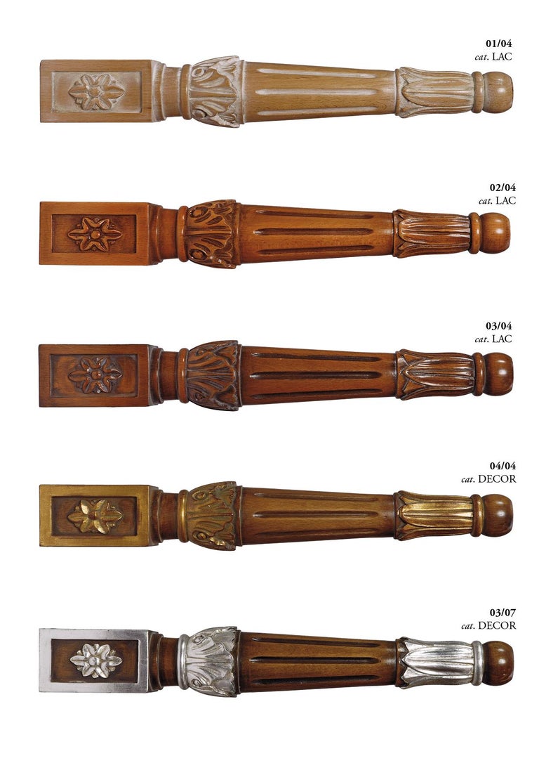 Ls XV Left Settee, Hand Carved and Gold Leaf Decorated, Made in Italy ...