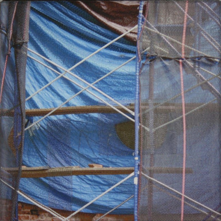Luanne Rimel - Blue Tarp / Manhattan, Digital Print Photography on Silk ...