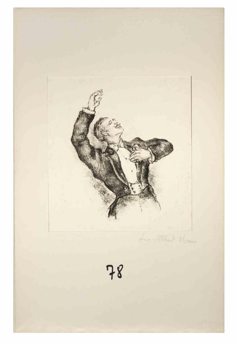 Luc-Albert Moreau - Elegant Man - Lithograph by Luc-Albert Moreau ...