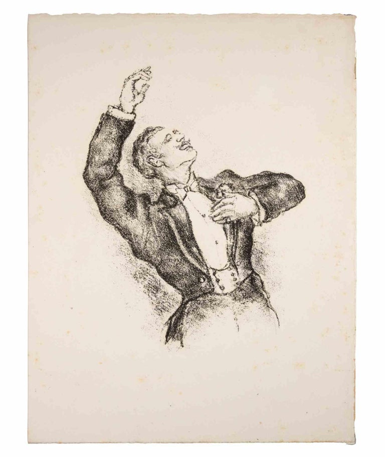 Luc-Albert Moreau - Elegant Man - Lithograph by Luc-Albert Moreau ...