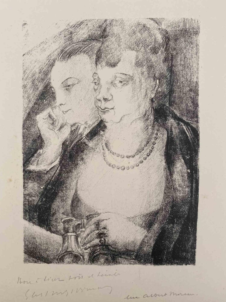 Luc-Albert Moreau - Spectators - Original Lithograph by Luc-Albert ...