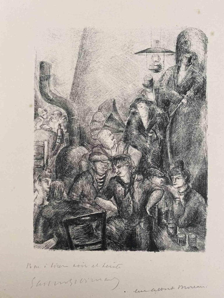 Luc-Albert Moreau - The Night Club - Original Lithograph by Luc-Albert ...