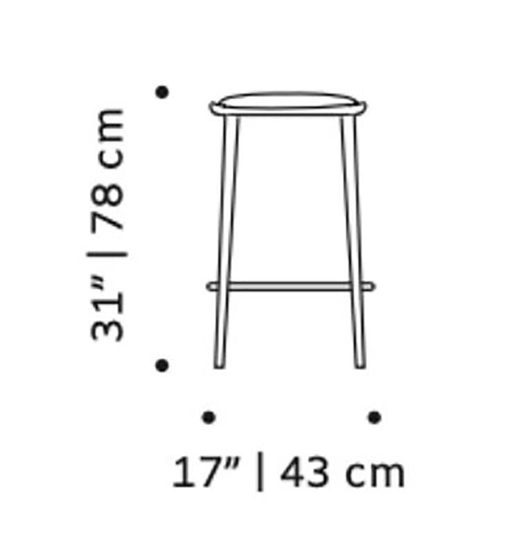 Luc Counter Stool with Beech Ash-056-1 and Barcelona Lotus For Sale at ...