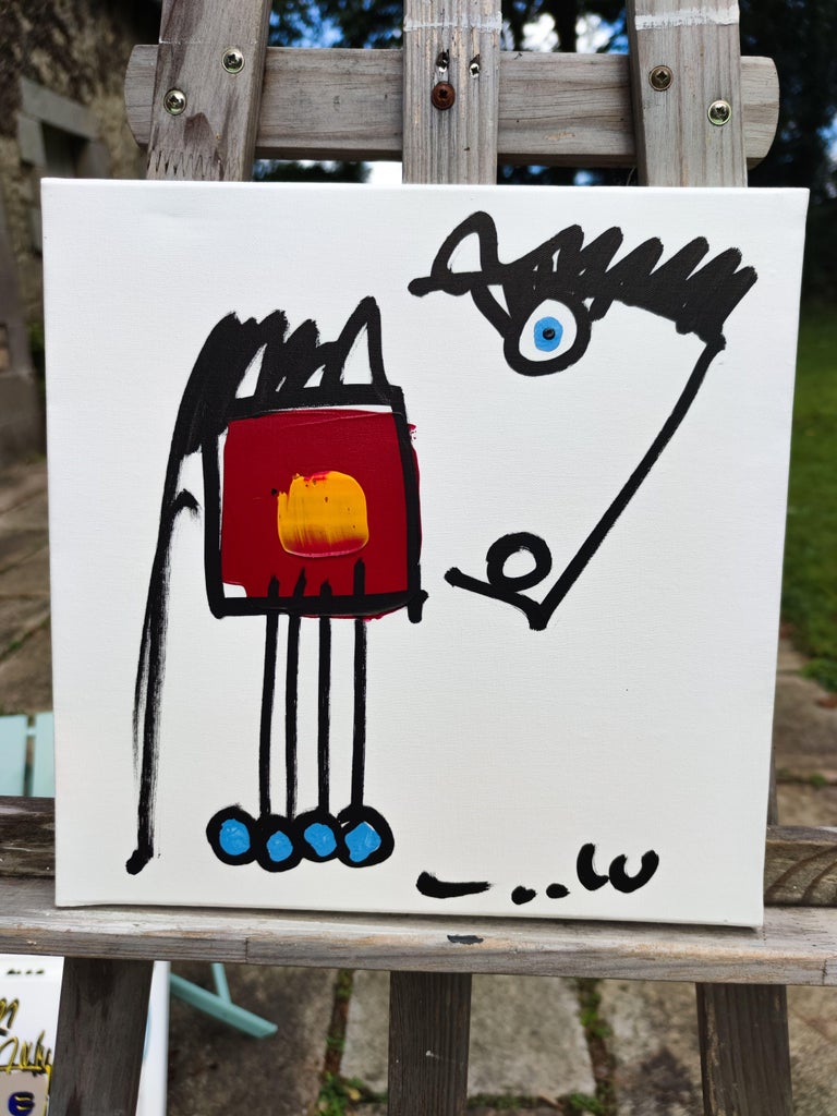 Luc Villard - Alexis, Painting, Acrylic on Canvas For Sale at 1stDibs