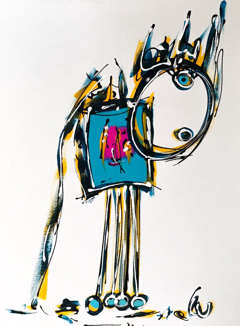 Luc Villard - Henri, Painting, Acrylic on Canvas For Sale at 1stDibs