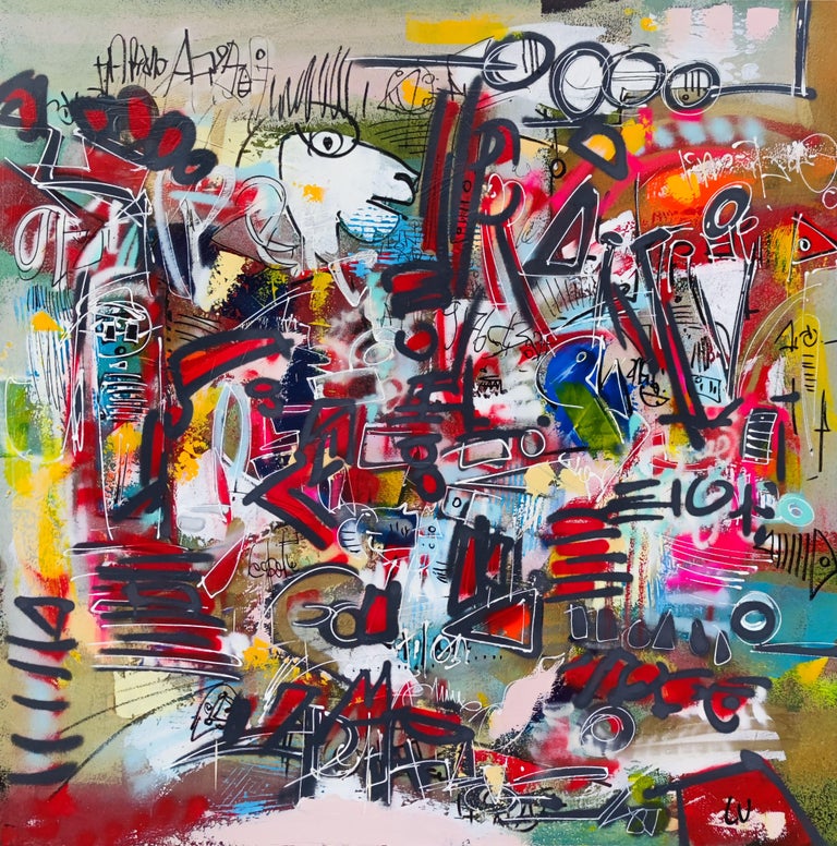 Luc Villard - La chÃ¨vre d'or, Painting, Acrylic on Canvas For Sale at ...