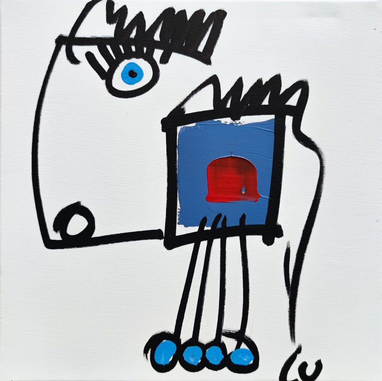 Luc Villard - Sam, Painting, Acrylic on Canvas For Sale at 1stDibs