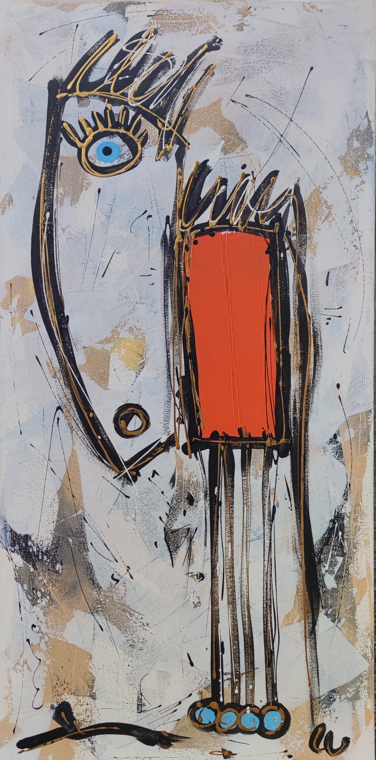 Luc Villard - Talia, Painting, Acrylic on Canvas For Sale at 1stDibs