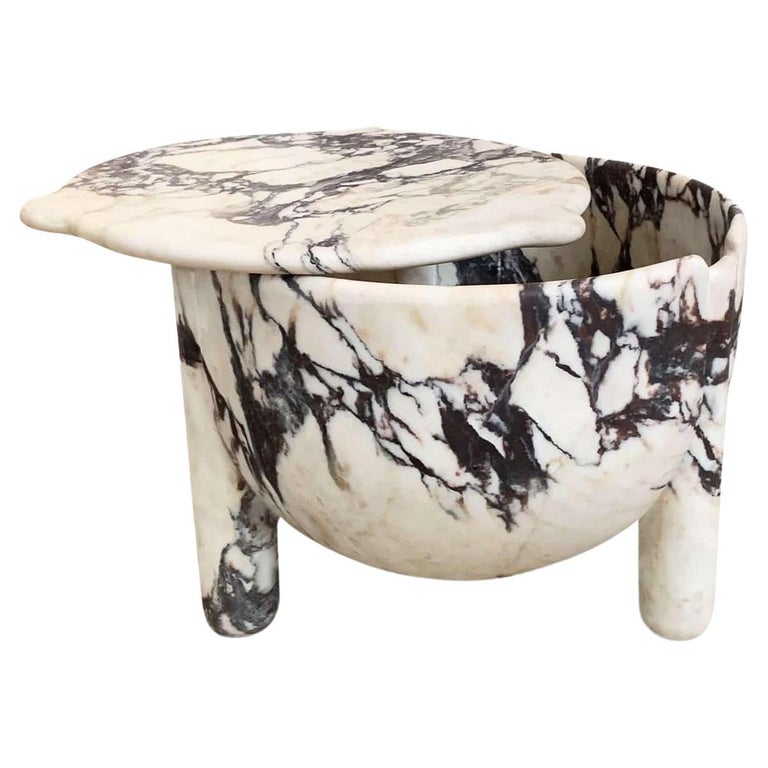 Luca Erba Small HAN Container in Calacatta Viola by Collection ...