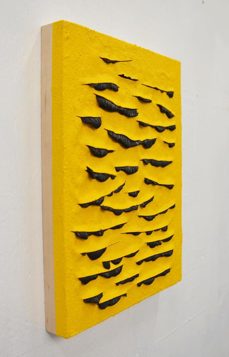 Lucas Biagini - Bee (Lucio Fontana slash oil painting abstract ...
