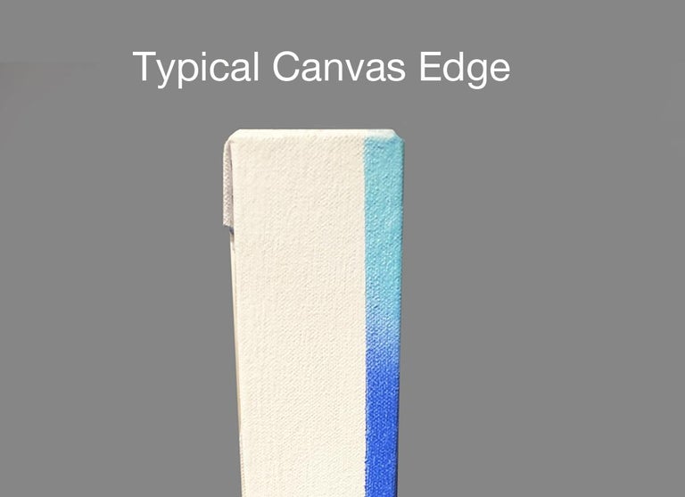 Lucas Blok - Minimalist Abstract Blue Color-field Painting on Canvas ...