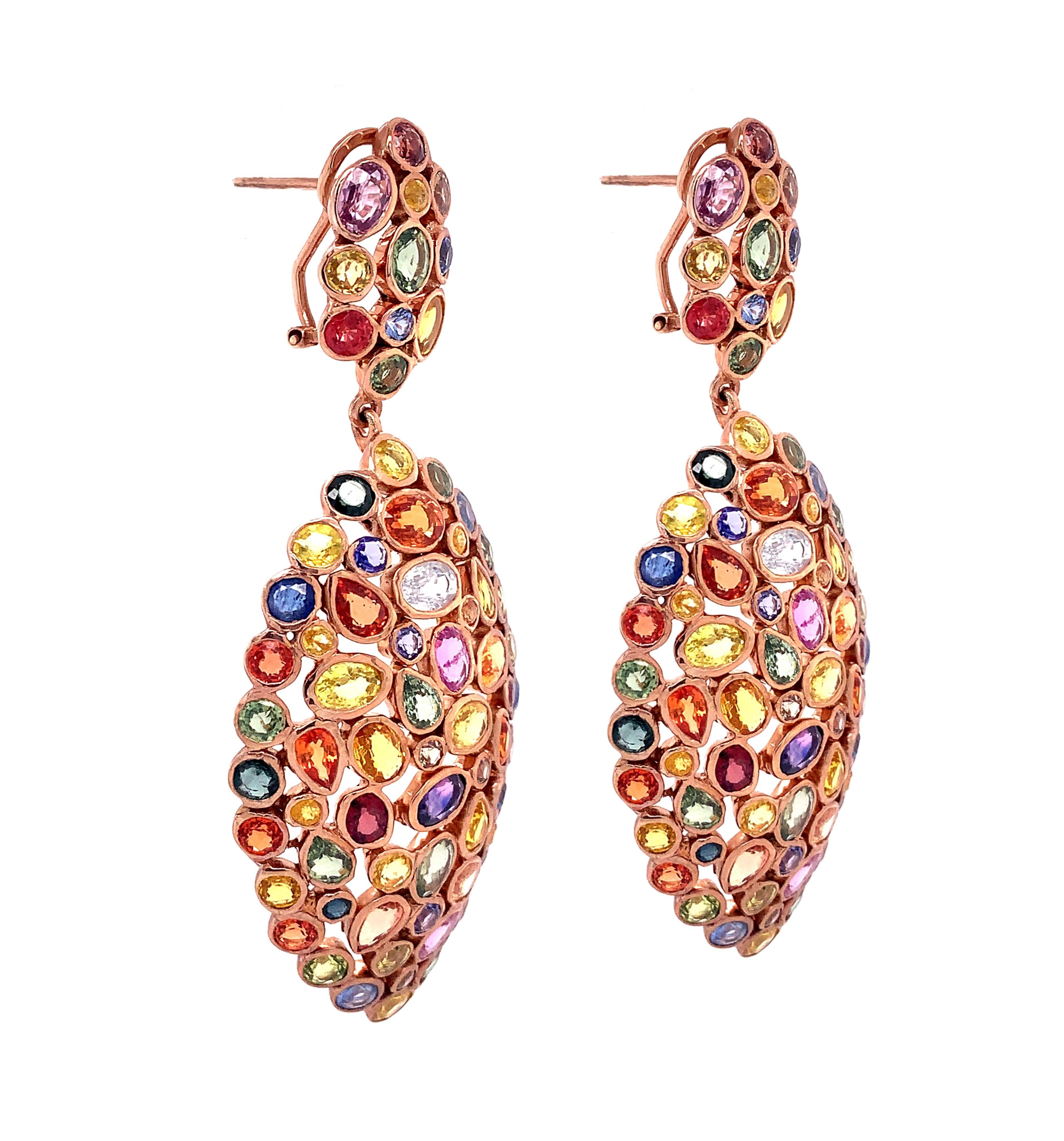 Lucea New York Multi-Color Sapphire Statement Earring at 1stDibs ...