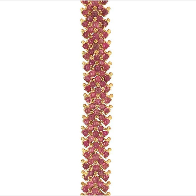 Lucea New York Pink Tourmaline Silver Bracelet For Sale at 1stDibs