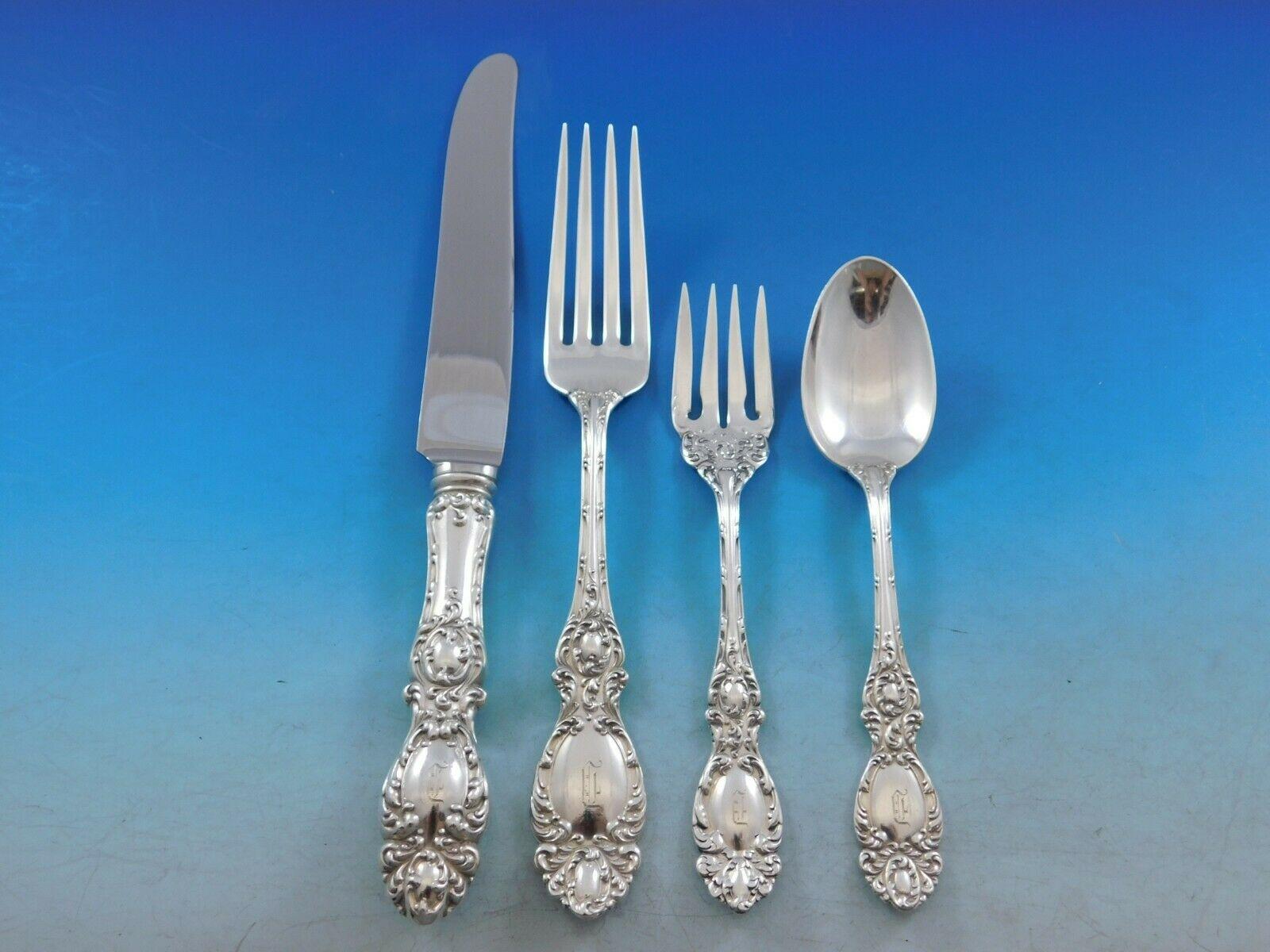 Lucerne by Wallace Sterling Silver Flatware Set for 8 Service 45 Pieces ...