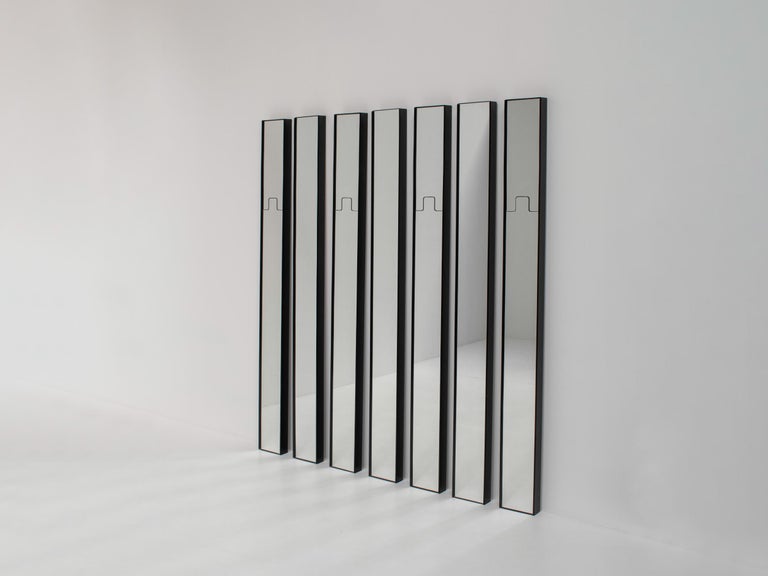 Luciano Bertoncini 'Gronda' Mirror Coat Rack for Elco, Italy 1970s at ...