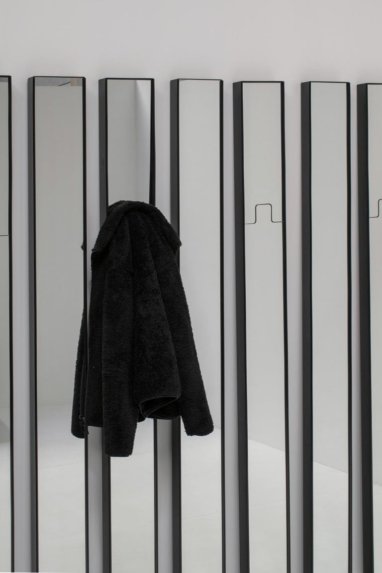 Luciano Bertoncini 'Gronda' Mirror Coat Rack for Elco, Italy 1970s at ...