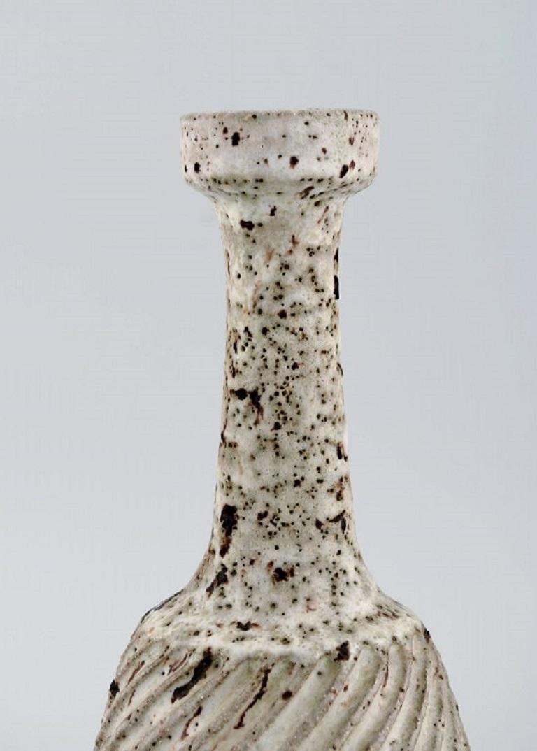 Lucie Rie, Modernist Unique Vase in Glazed Stoneware, Ca 1970 at 1stDibs