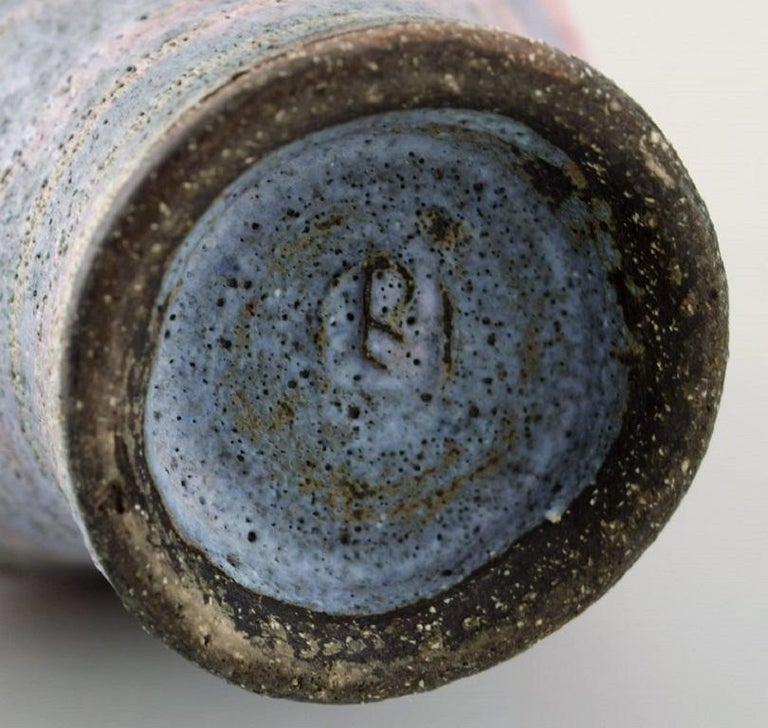 Lucie Rie, Large Modernist Unique Vase in Glazed Ceramics, ca 1970 at ...