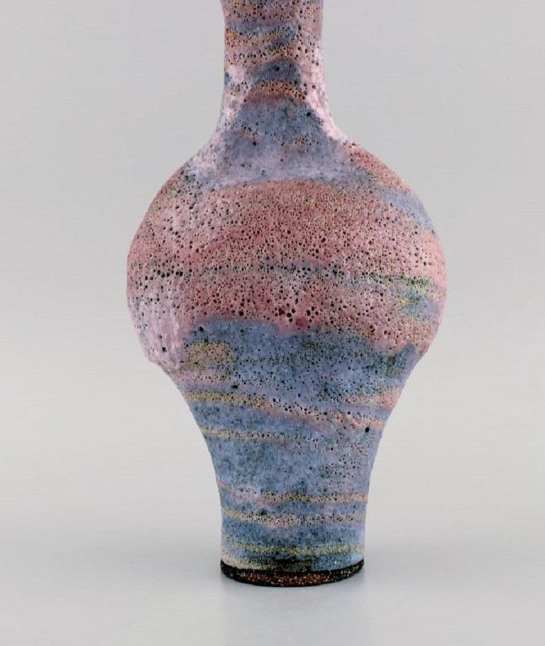 Lucie Rie, Large Modernist Unique Vase in Glazed Ceramics, ca 1970 at ...