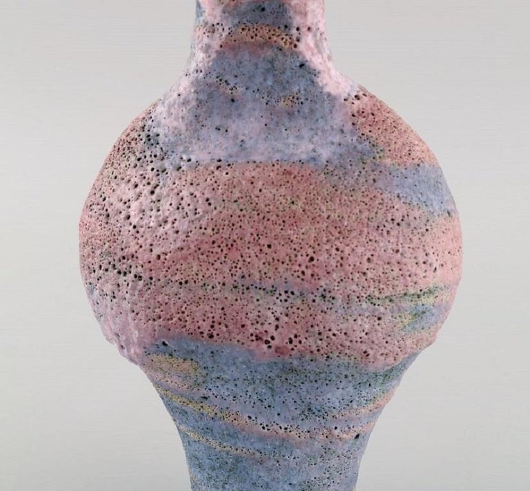 Lucie Rie, Large Modernist Unique Vase in Glazed Ceramics, ca 1970 at ...
