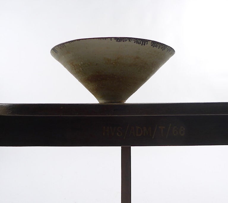 Lucie Rie, Porcelain Bowl, Flaring Conical Form, Impressed Seal Mark ...
