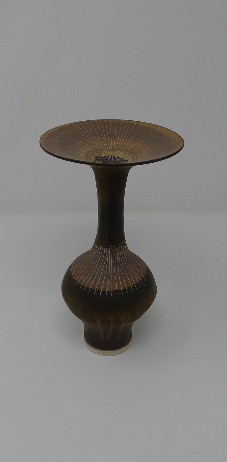 Lucie Rie, Vase with Flaring Rim, Signed with Impressed Mark at 1stDibs ...