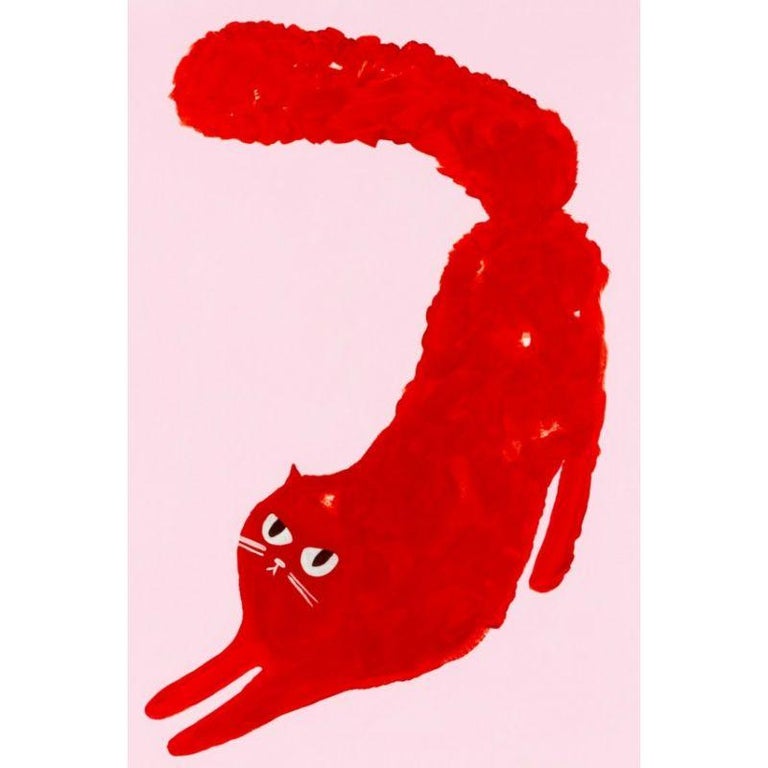 Lucie Sheridan - Unhappy Floof, Graphic Animal Artwork, Vibrant ...