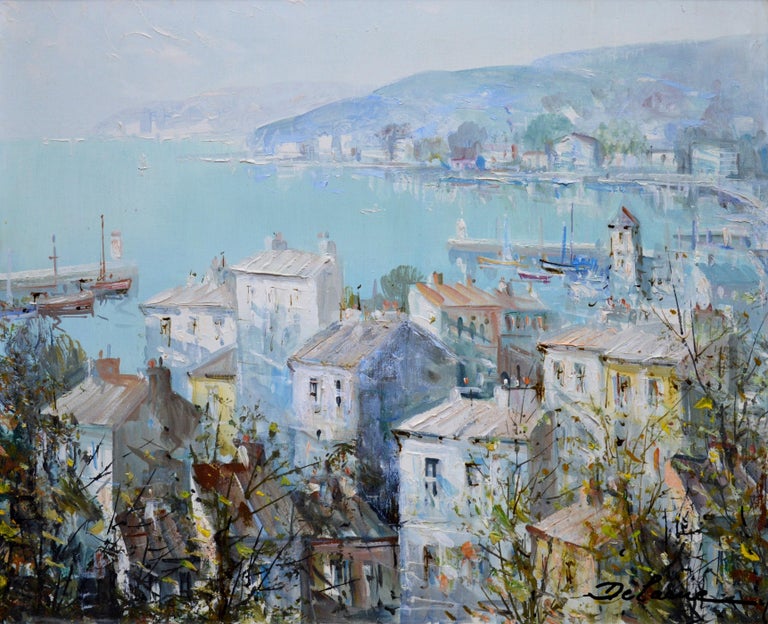 Lucien Delarue - Beaulieu, Cote D'Azur - French Post Impressionist Oil ...