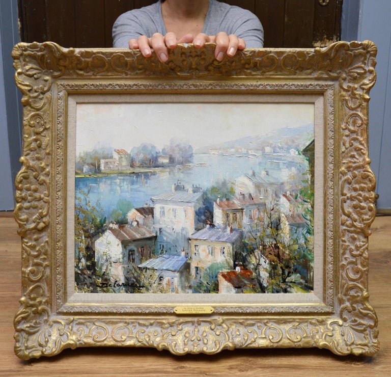 Lucien Delarue - La Seine a Herblay - French Post Impressionist Oil ...