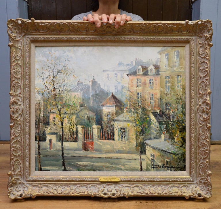 Lucien Delarue - Rue Lepic, Montmartre - French Post Impressionist Oil ...