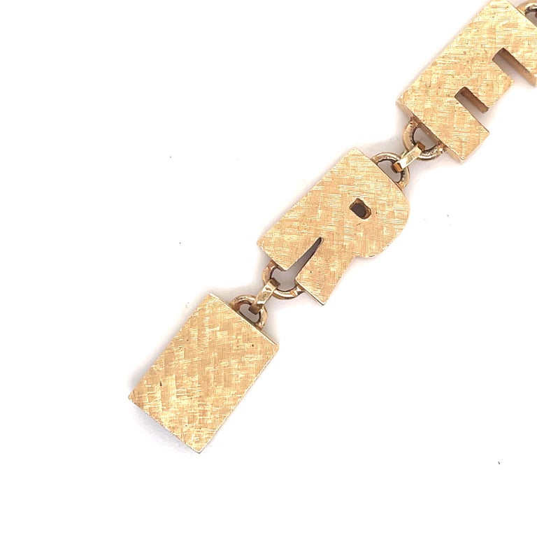 Lucien Piccard Gold Forever Bracelet For Sale at 1stDibs